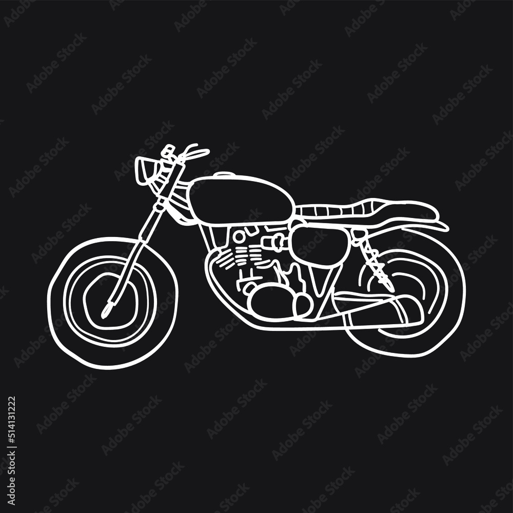 Cafe racer vector silhouette for poster and t-shirt print-01 Stock ...