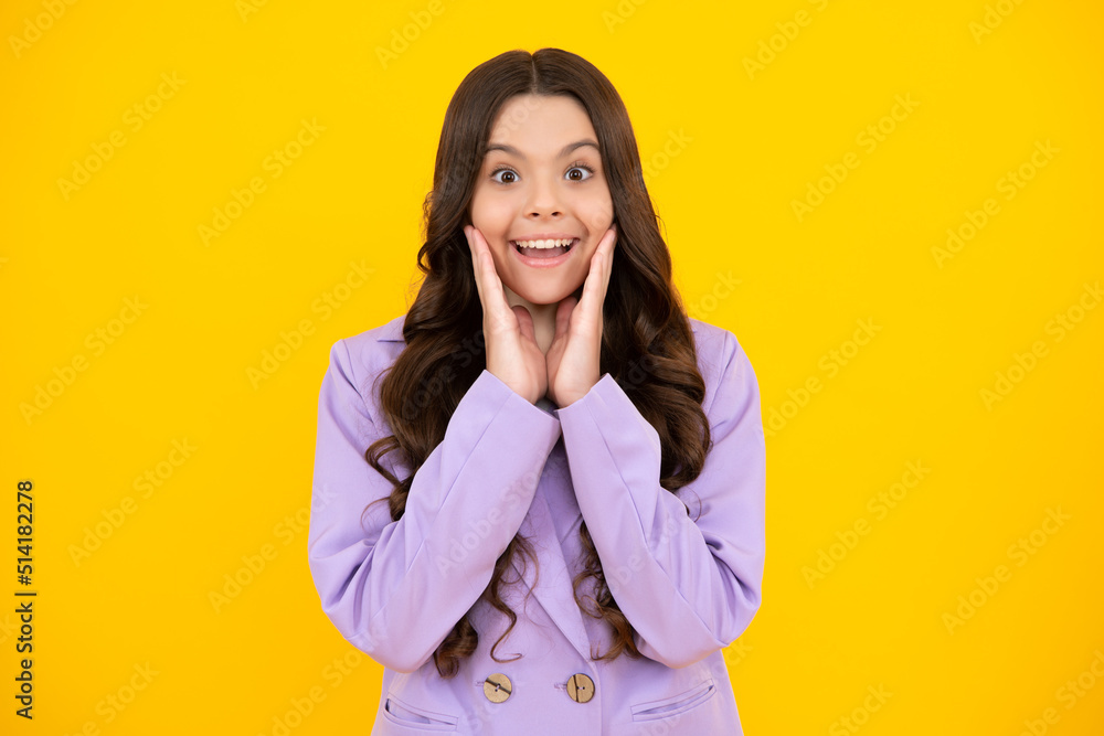 Happy face, positive and smiling emotions of teenager girl. Teenager ...