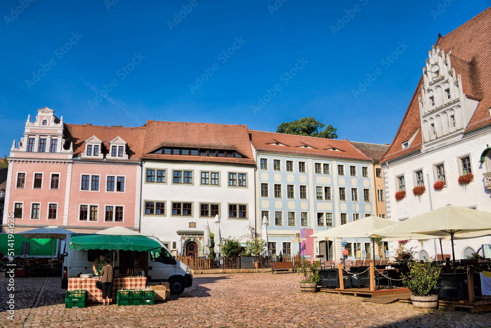 meißen, deutschland - marktplatz in der altstadt Stock Photo | Adobe Stock