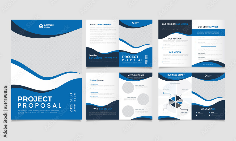 Project proposal template and business proposal template design Stock ...