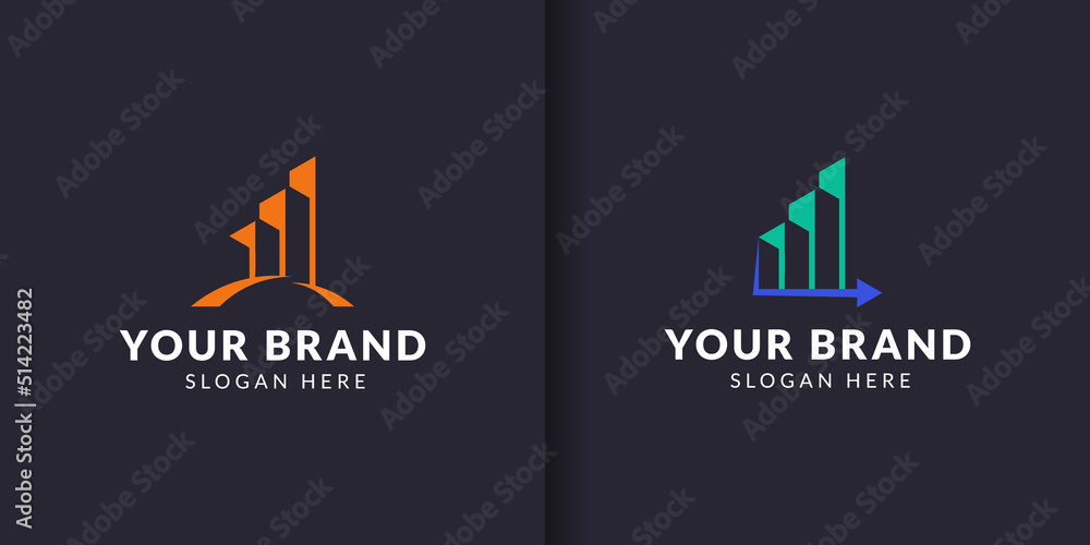 Simple Trade Logo Set Vector Stock Vector | Adobe Stock