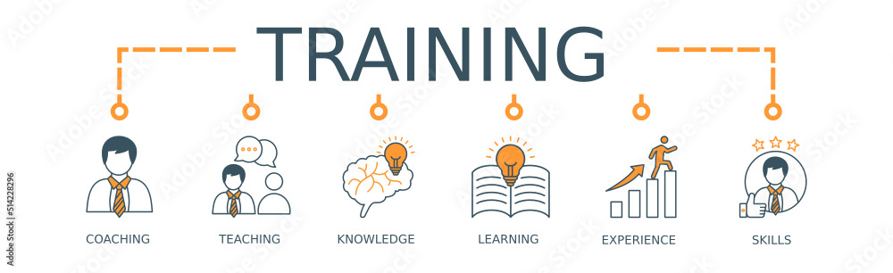 Training banner web icon vector Stock Vector | Adobe Stock