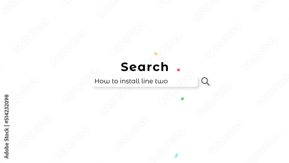 Search Bar with Dots Title Overlay Stock Template | Adobe Stock
