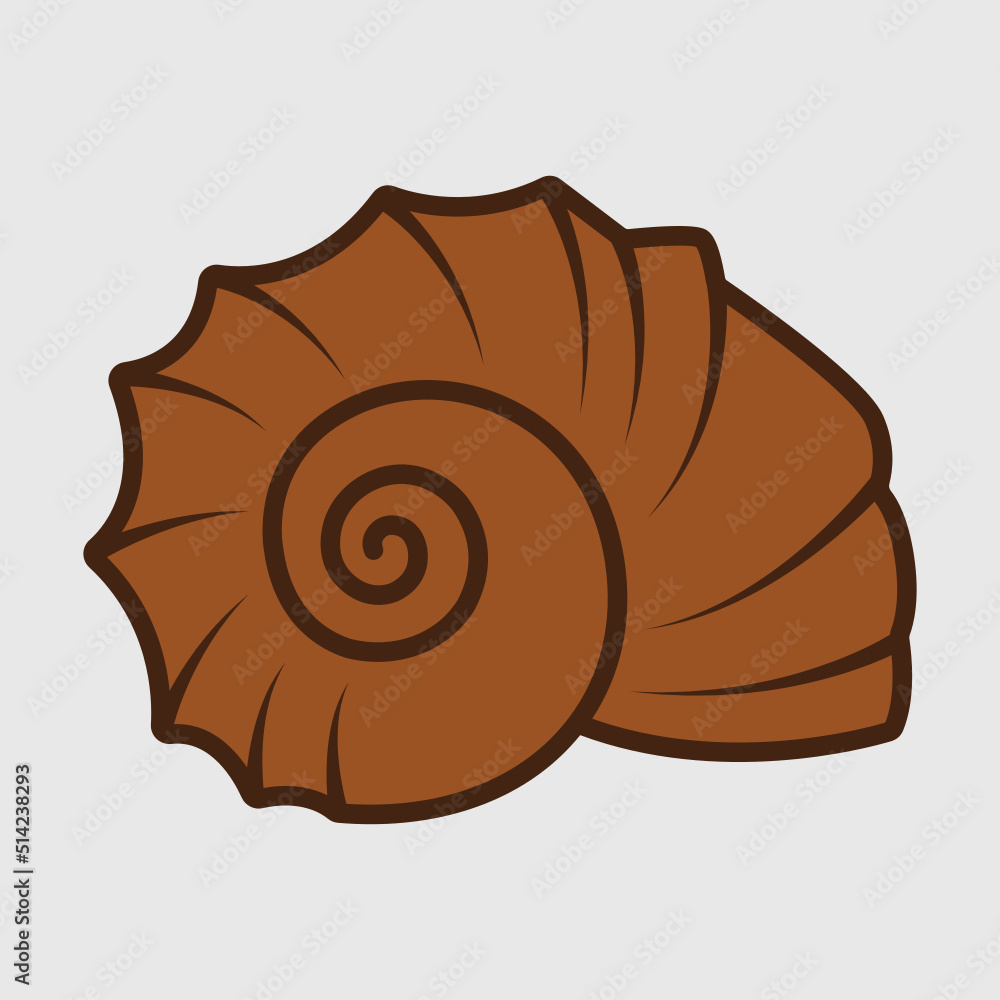 Seashell Clipart SVG Cut File, Shellfish Svg, Stock Vector | Adobe Stock