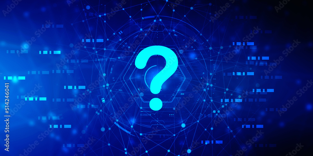 2d illustration question mark background Stock Illustration | Adobe Stock