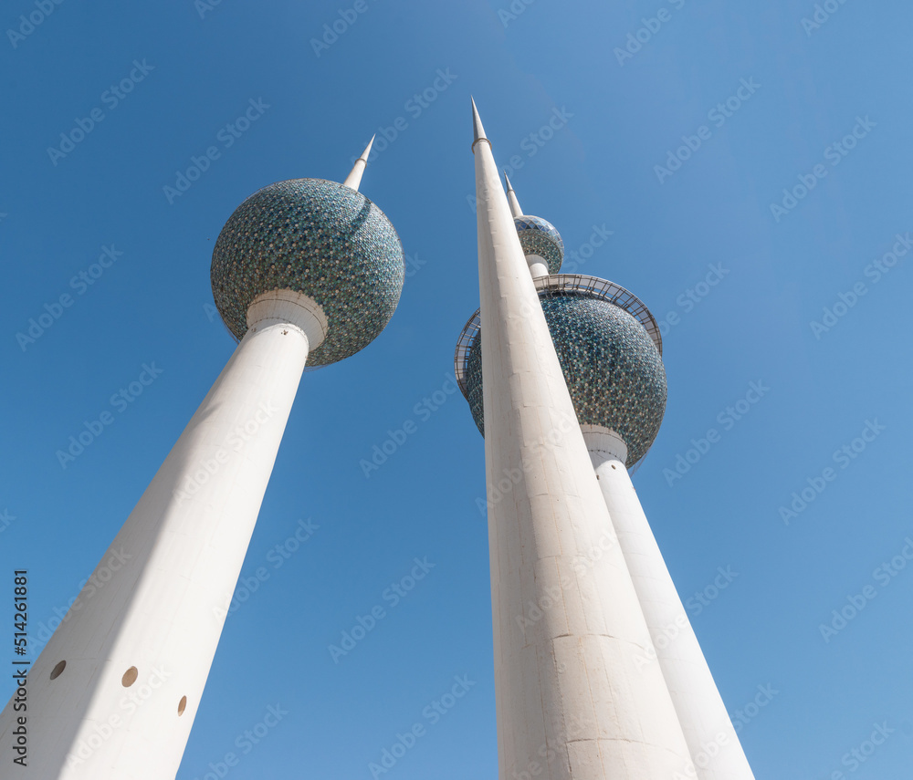 The Kuwait Towers are a group of three thin towers in Kuwait City ...