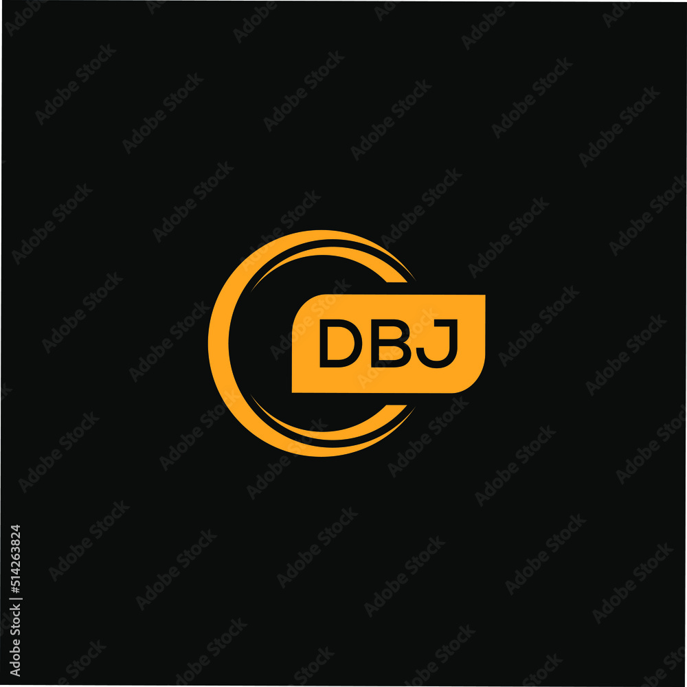 DBJ letter design for logo and icon.DBJ typography for technology ...