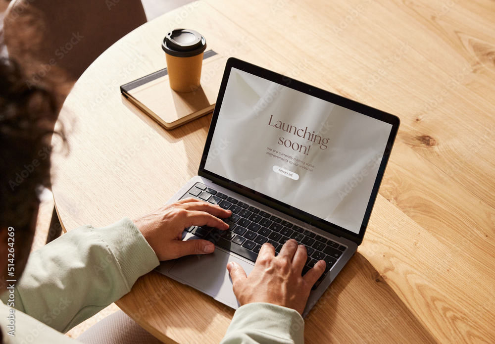 Man with a Laptop Mockup Stock Template | Adobe Stock