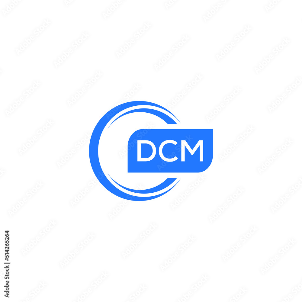 DCM letter design for logo and icon.DCM typography for technology ...