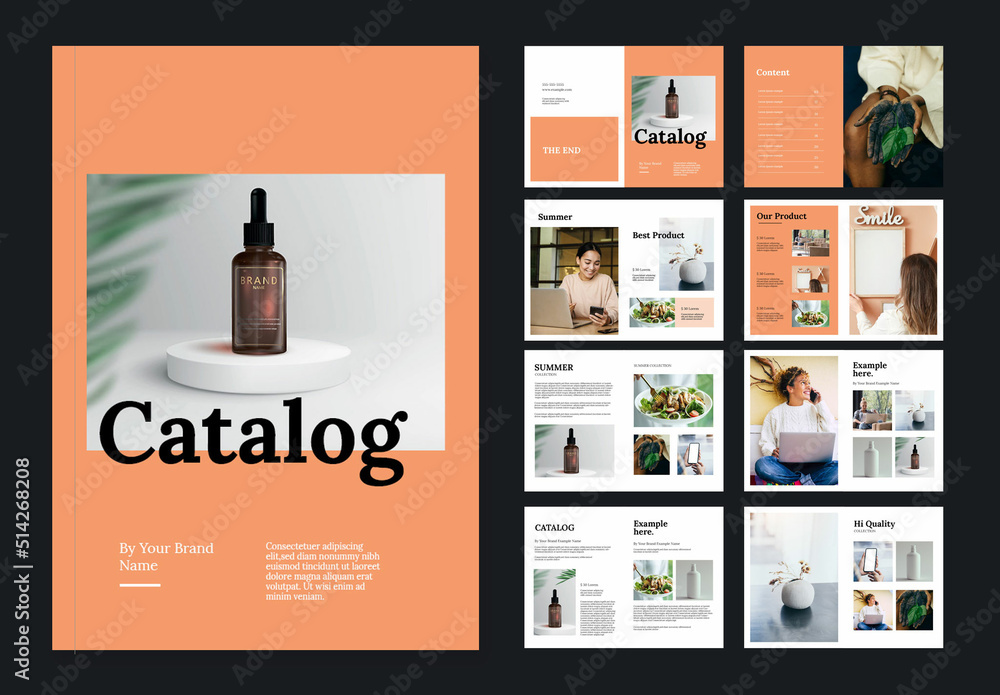 Interior Product Catalog Layout Stock Template | Adobe Stock