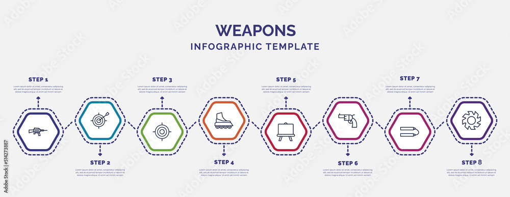 infographic template with icons and 8 options or steps. infographic for ...
