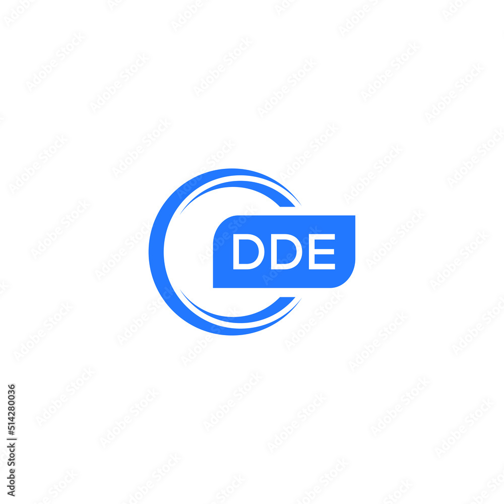 DDE letter design for logo and icon.DDE typography for technology ...
