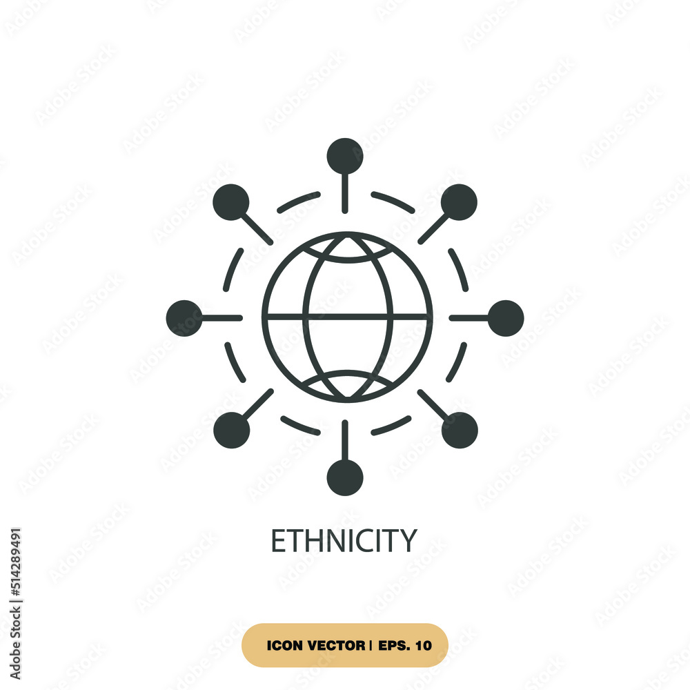 ethnicity icons symbol vector elements for infographic web Stock Vector ...