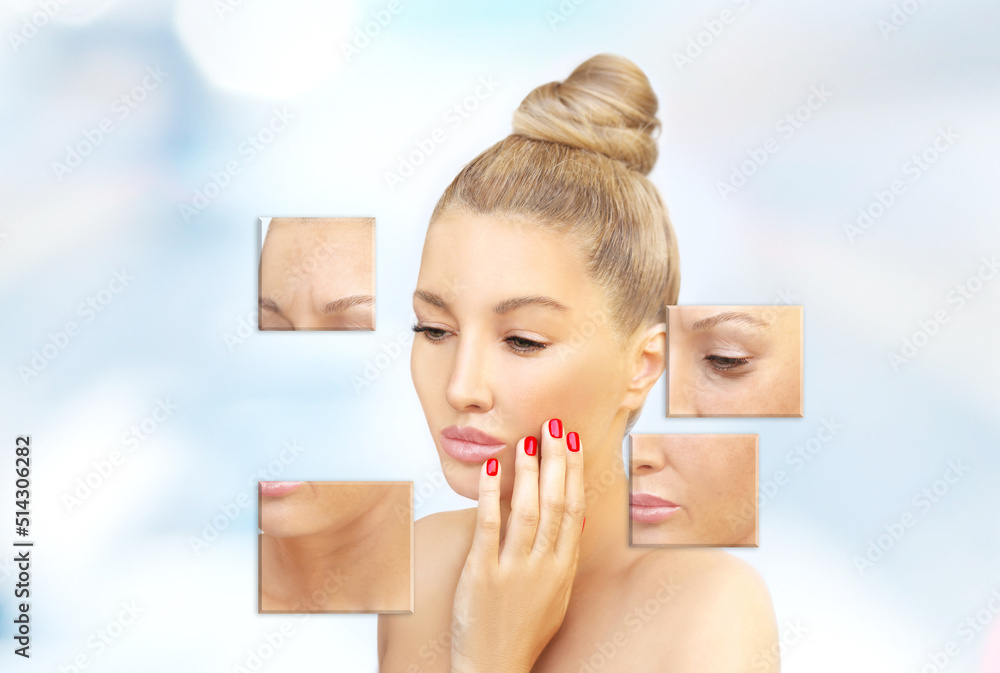 Ageing skin ,internal and external causes of skin aging, signs of skin ...