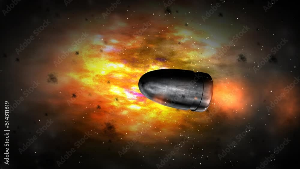 Bullet in slow motion against fire background Stock Video | Adobe Stock