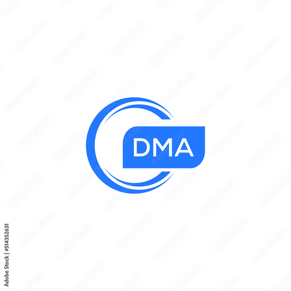 DMA letter design for logo and icon.DMA typography for technology ...