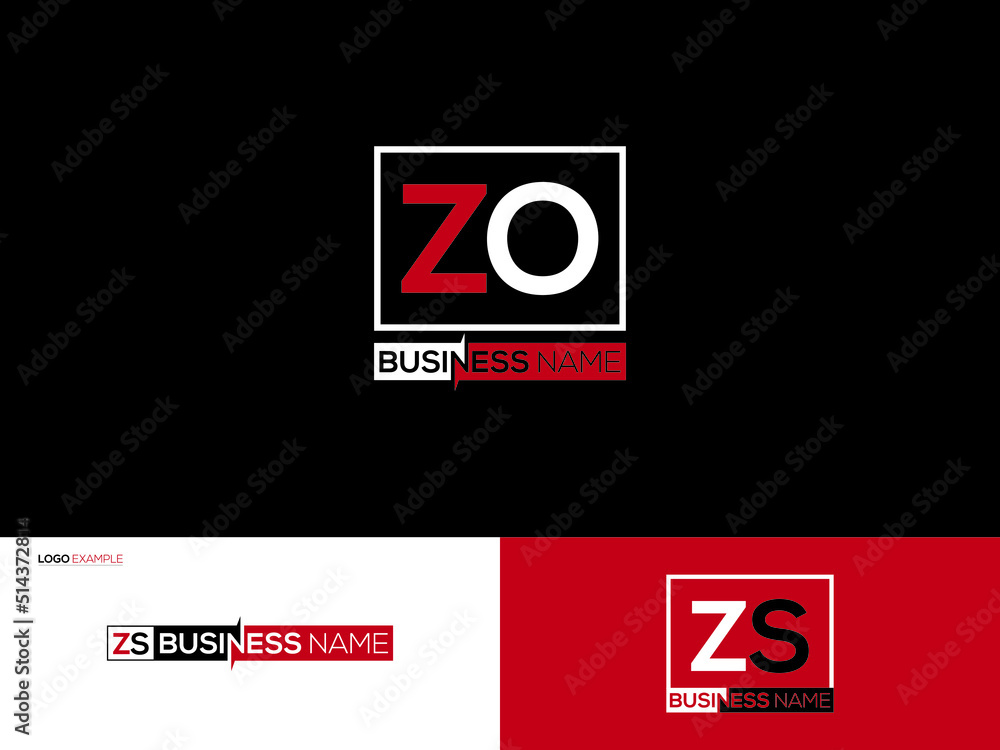 Modern ZO Logo Icon, Colorful Zo oz Logo Letter Vector Art With Unique ...