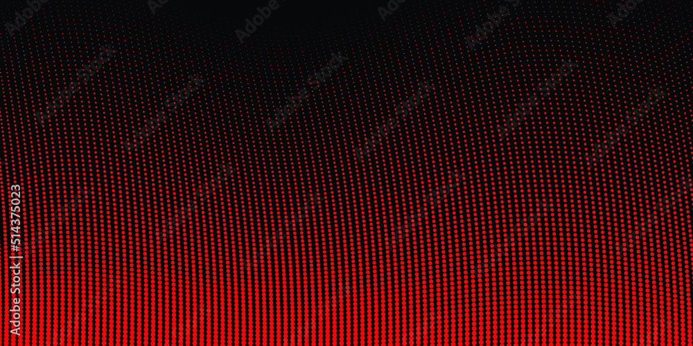 Red dot wave and black abstract background Stock Vector | Adobe Stock