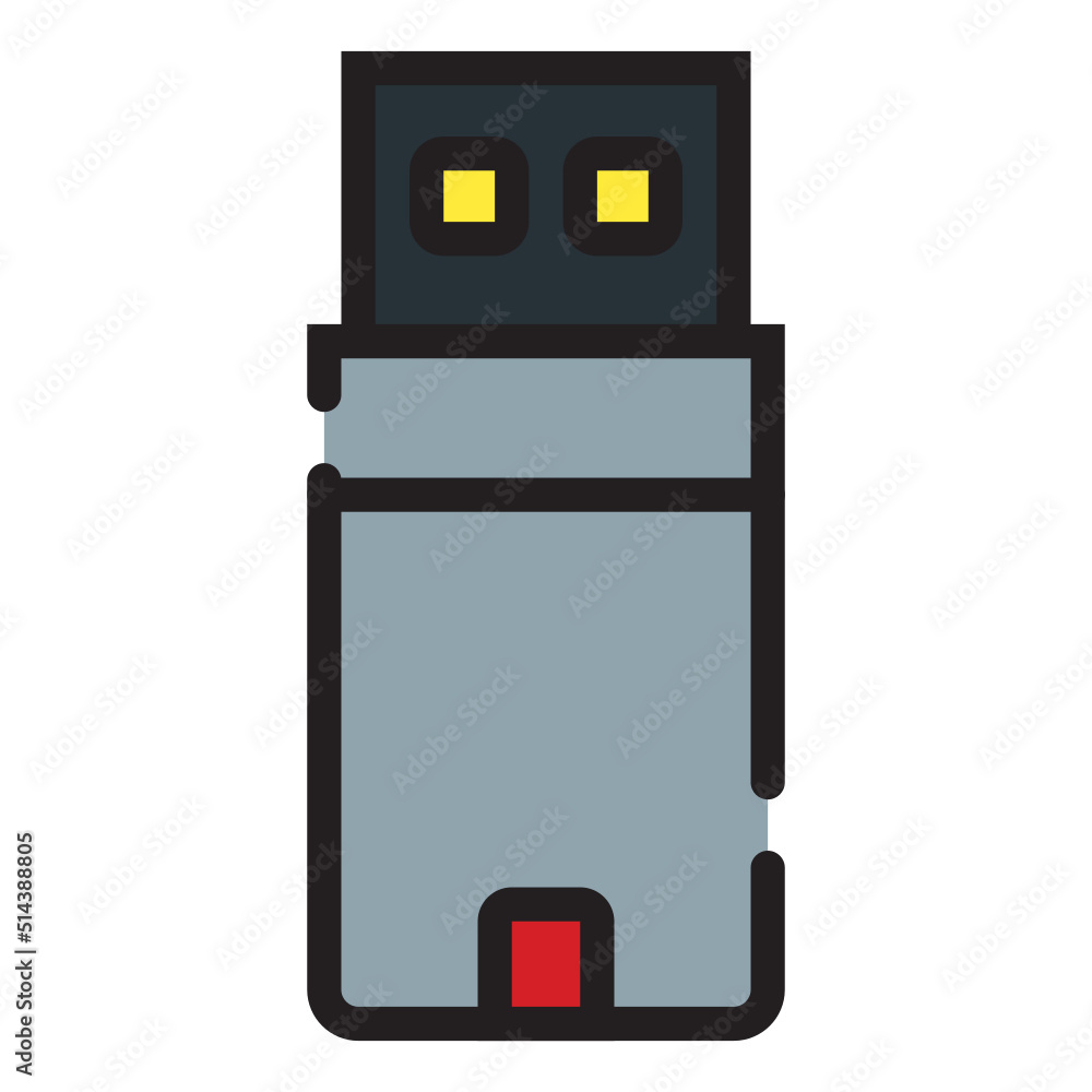 Isolated Computer Peripheral Icons SVG Free Vector Graphic Stock Vector ...