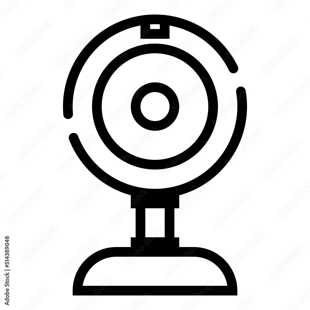 Isolated Computer Peripheral Line SVG Free Vector Graphic Stock Vector ...