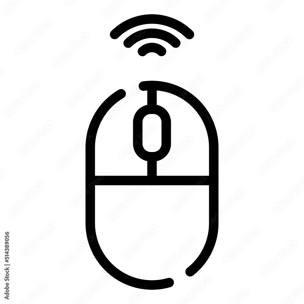 Isolated Computer Peripheral Line SVG Free Vector Graphic Stock Vector ...