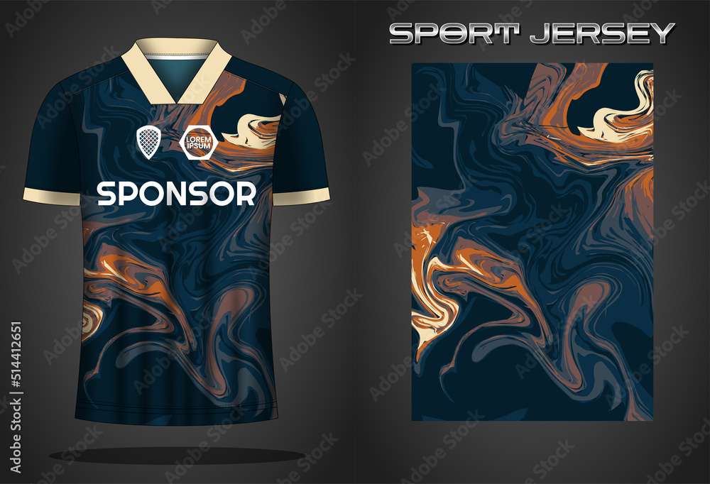 Soccer Jersey Sport Shirt Design Template Stock Vector Adobe Stock