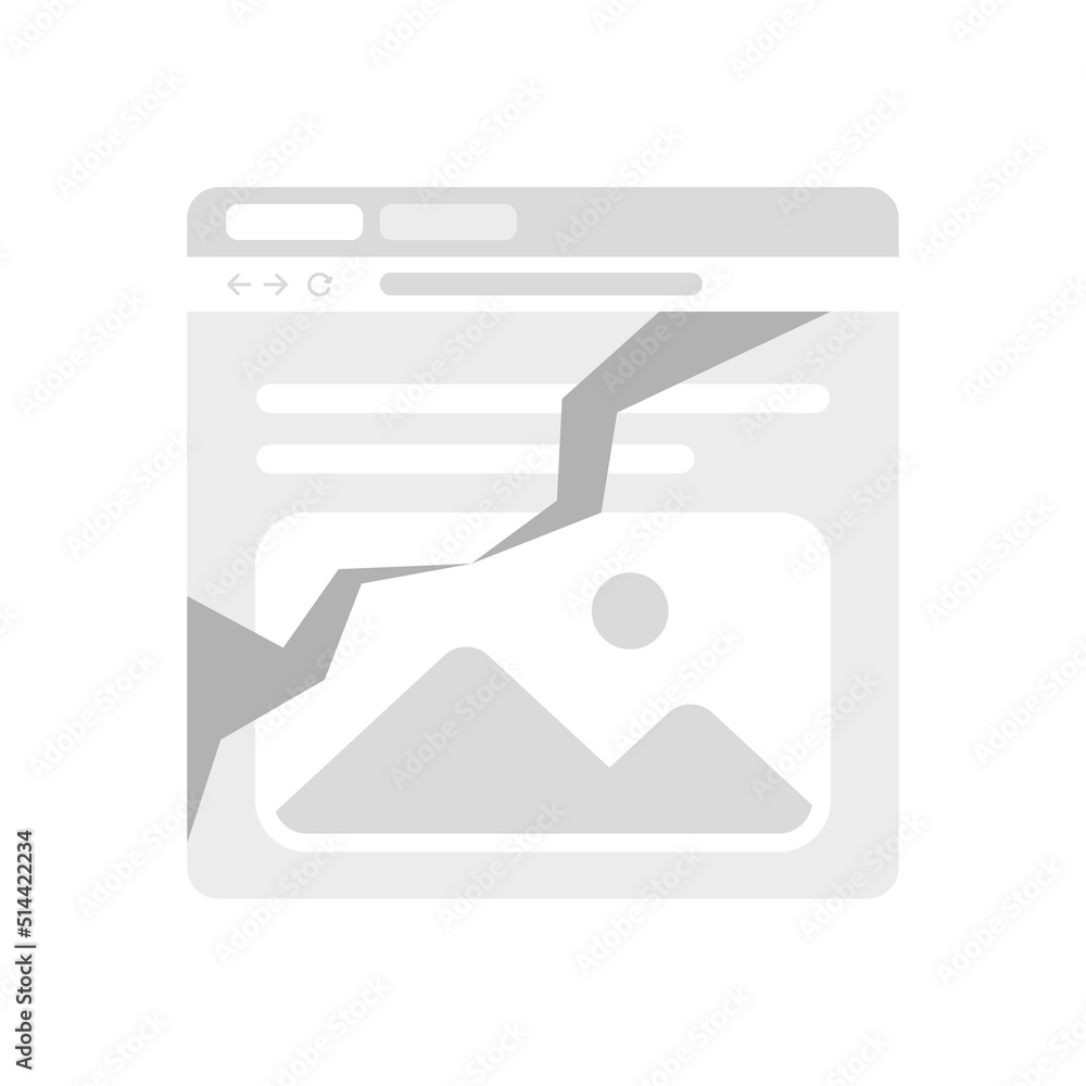 failed to load page concept illustration flat design vector eps10 ...