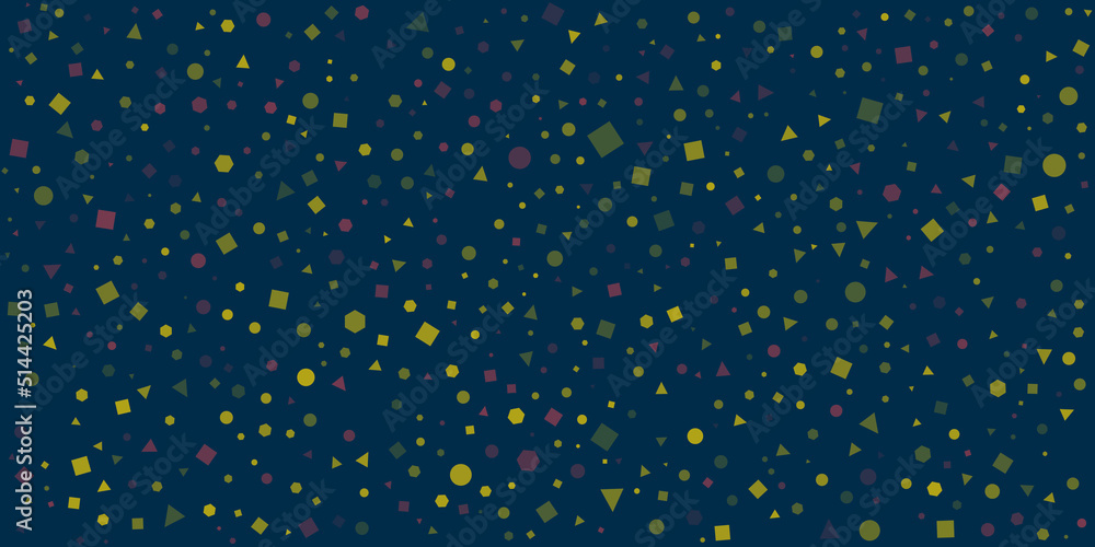 Abstract Colorful Sparsely Spotted Pattern, Squares, Spots and ...