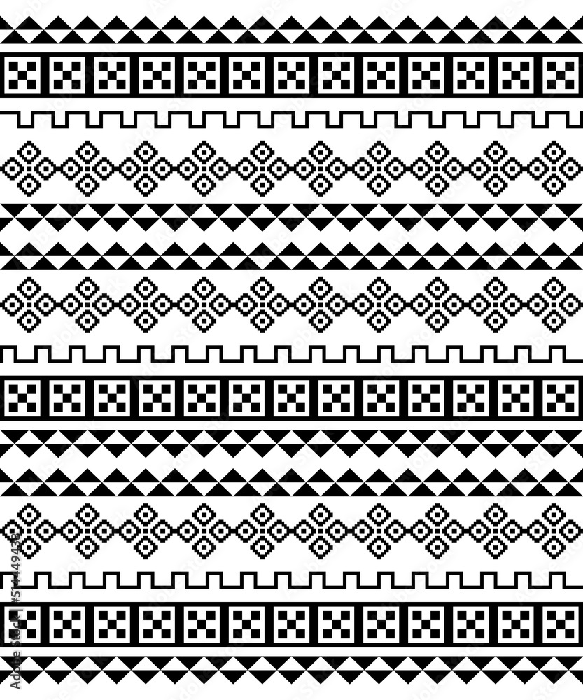 Polynesian Maori tribal seamless pattern. Background for fabric ...