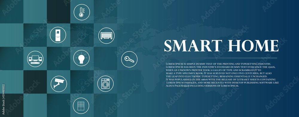 Smart home system concept. 3D isometric remote house control system ...