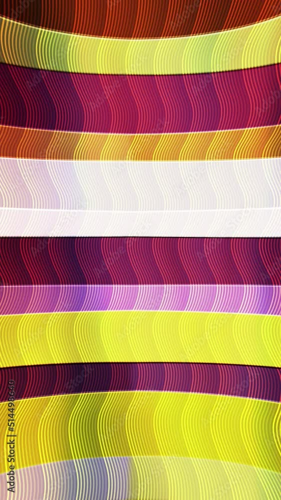 Blinking Color Bars Light Waves Motion Background. Computer generated ...