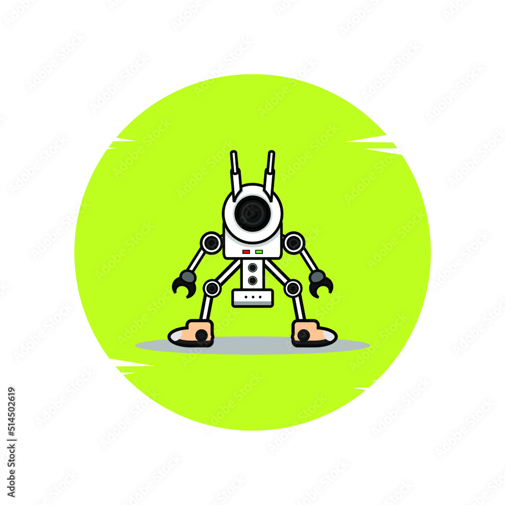 cctv character mascot vector illustration, suitable for icons, logos ...
