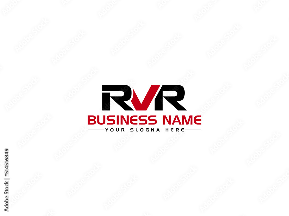Letter RVR Logo Icon, Colorful RV r v r Logo Image Vector Art With ...