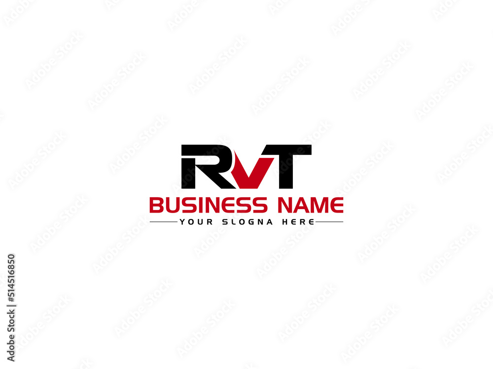 Letter RVT Logo Icon, Colorful RV r v t Logo Image Vector Art With ...