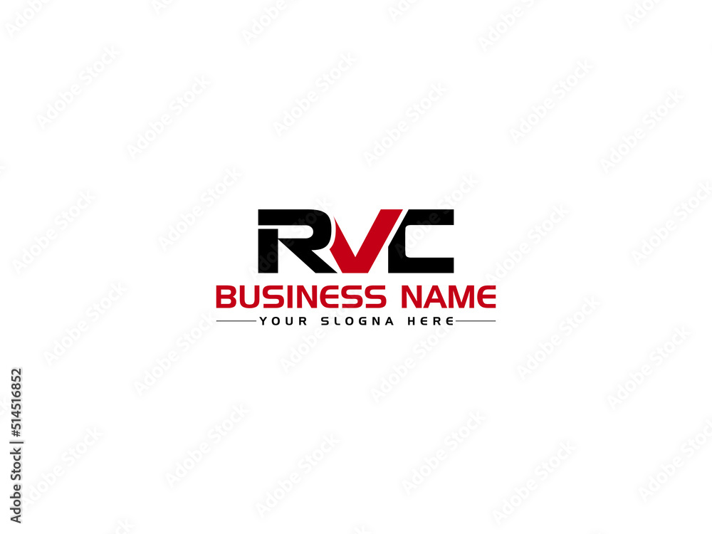 Letter RVC Logo Icon, Colorful RV r v c Logo Image Vector Art With ...