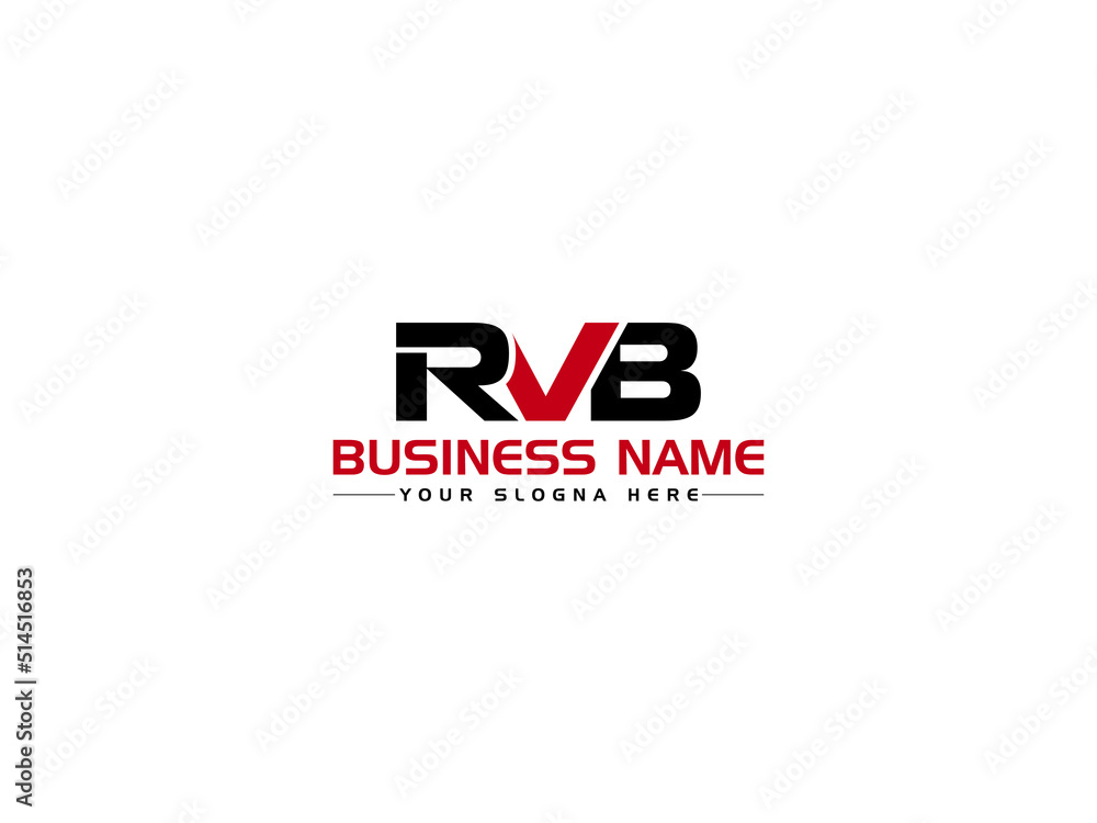 Letter RVB Logo Icon, Colorful RV r v b Logo Image Vector Art With ...