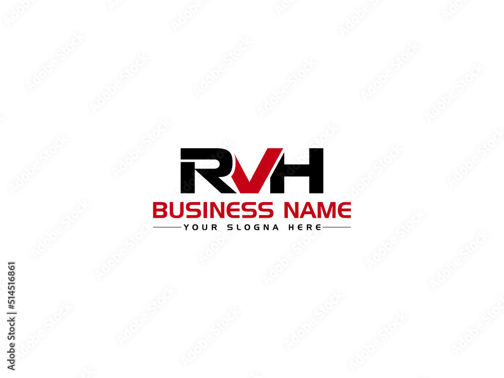Letter RVH Logo Icon, Colorful RV r v h Logo Image Vector Art With ...