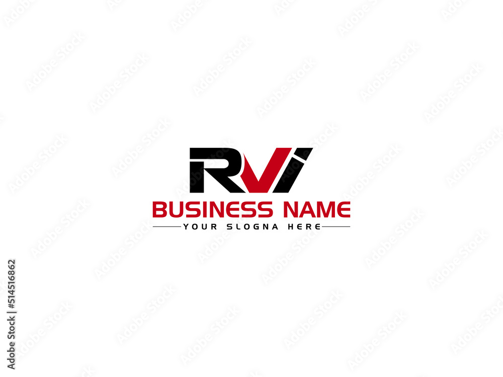 Letter RVI Logo Icon, Colorful RV r v i Logo Image Vector Art With ...