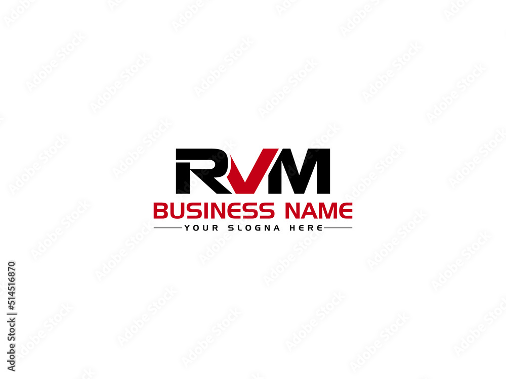 Letter RVM Logo Icon, Colorful RV r v m Logo Image Vector Art With ...