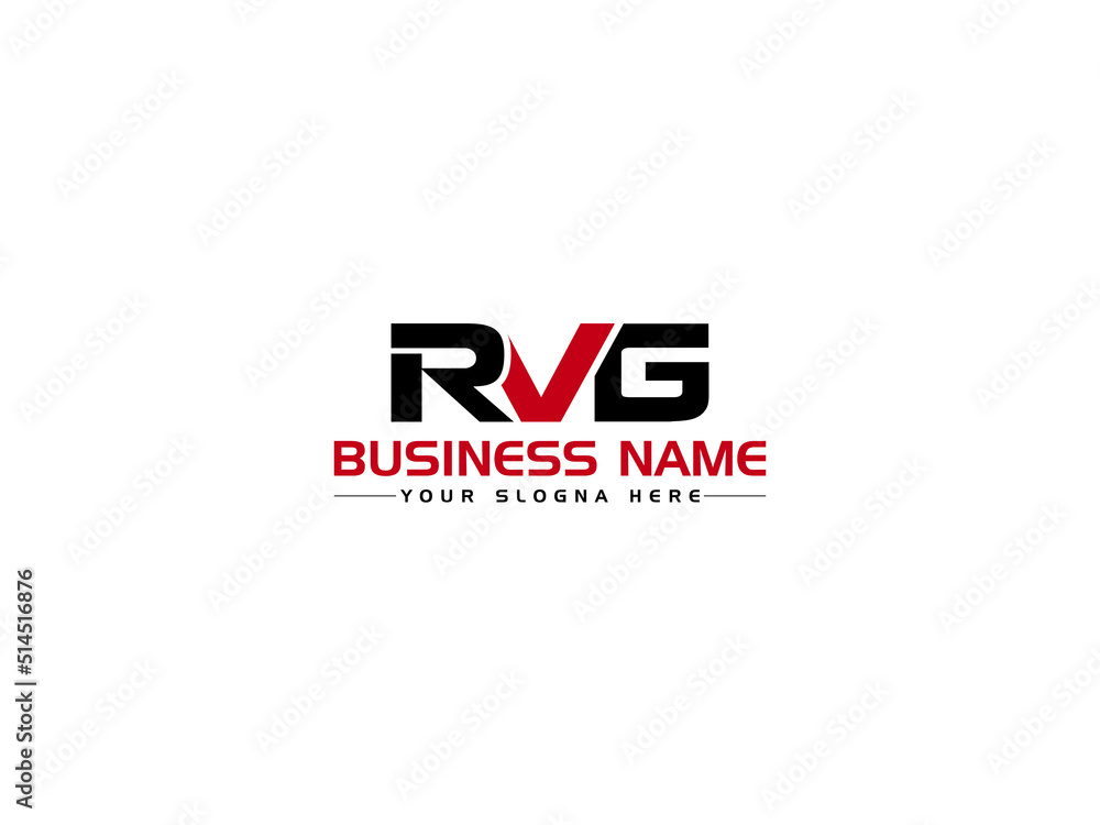 Letter RVG Logo Icon, Colorful RV r v g Logo Image Vector Art With ...