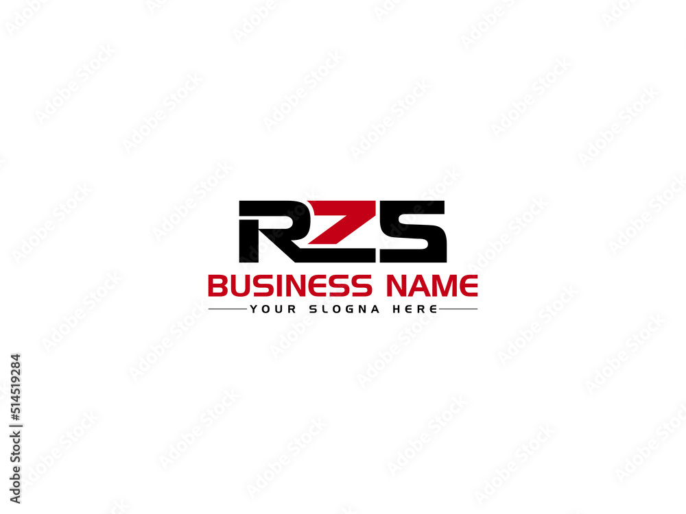 Modern RZS Logo Icon, Creative RZ r z s Logo Letter Vector Art With ...
