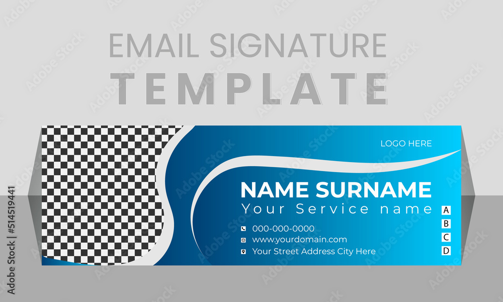 Modern Colorful Unique Business Email Signatures Template Design ...