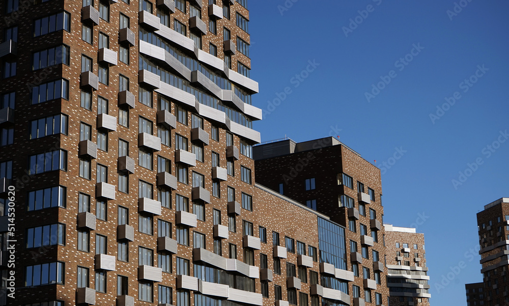 A modern residential building, an example of the architectural solution ...