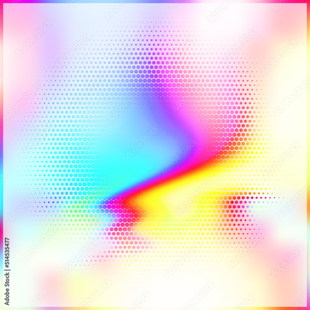 Abstract holographic iridescent composition. Background for banner ...