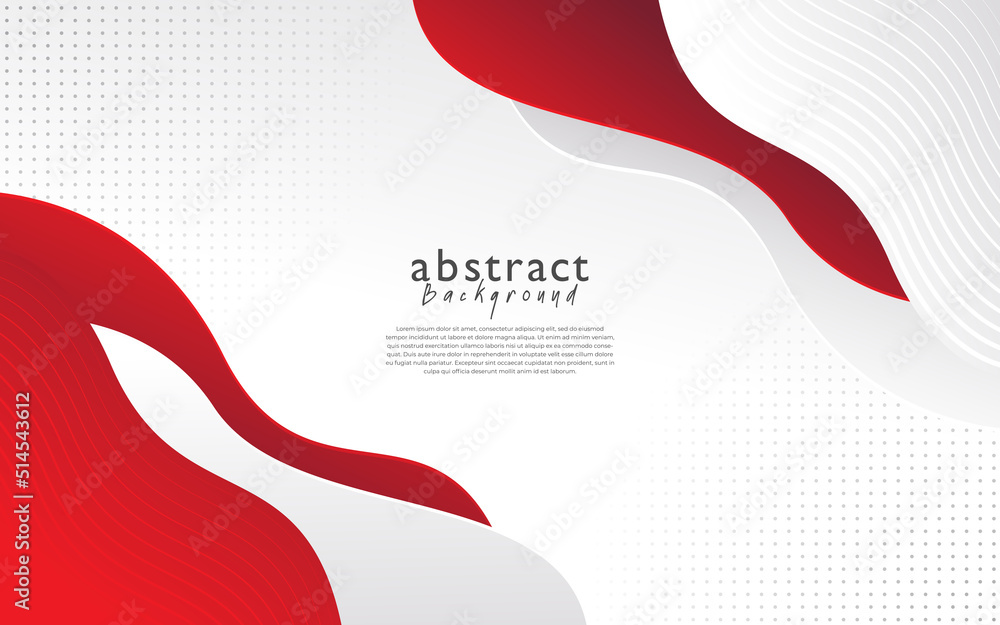 red white modern abstract background design Stock Vector | Adobe Stock
