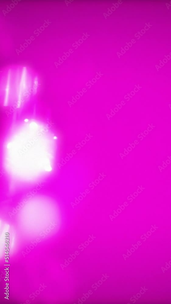 Vertical pink wallpaper, rotating light reflection, blurred, social ...