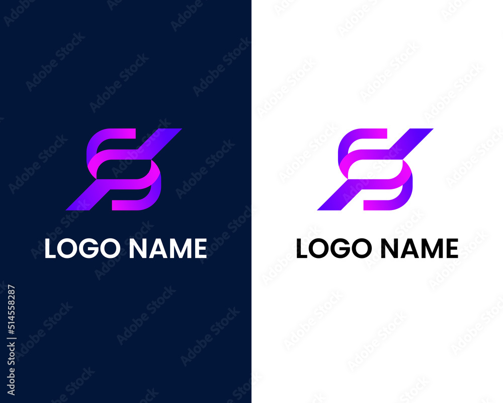 letter s and r modern logo design template Stock Vector | Adobe Stock