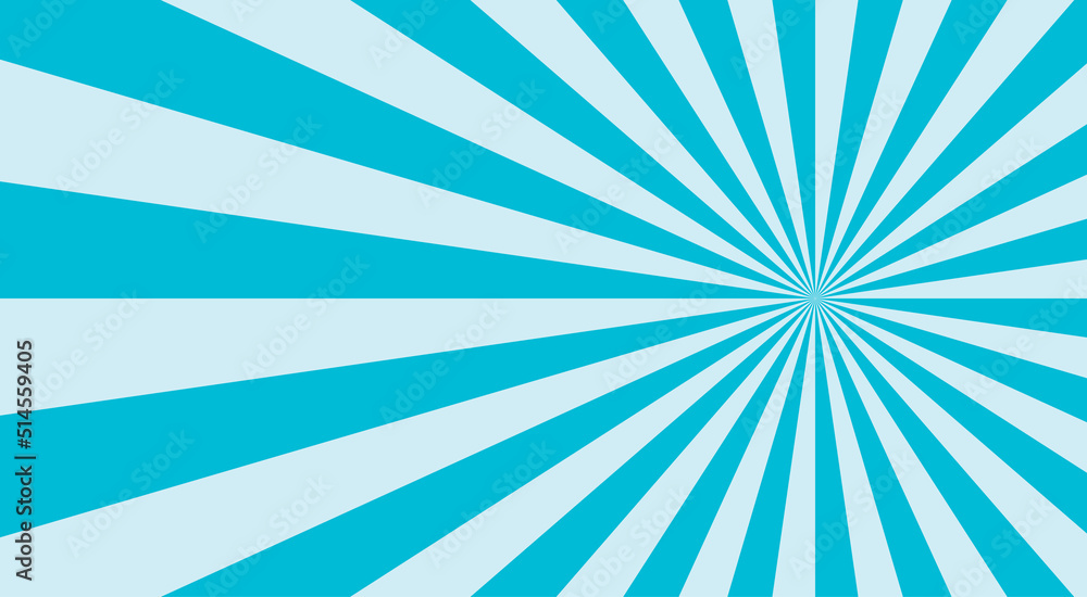 Abstract explosion background in gradient blue color. Asian style glare ...