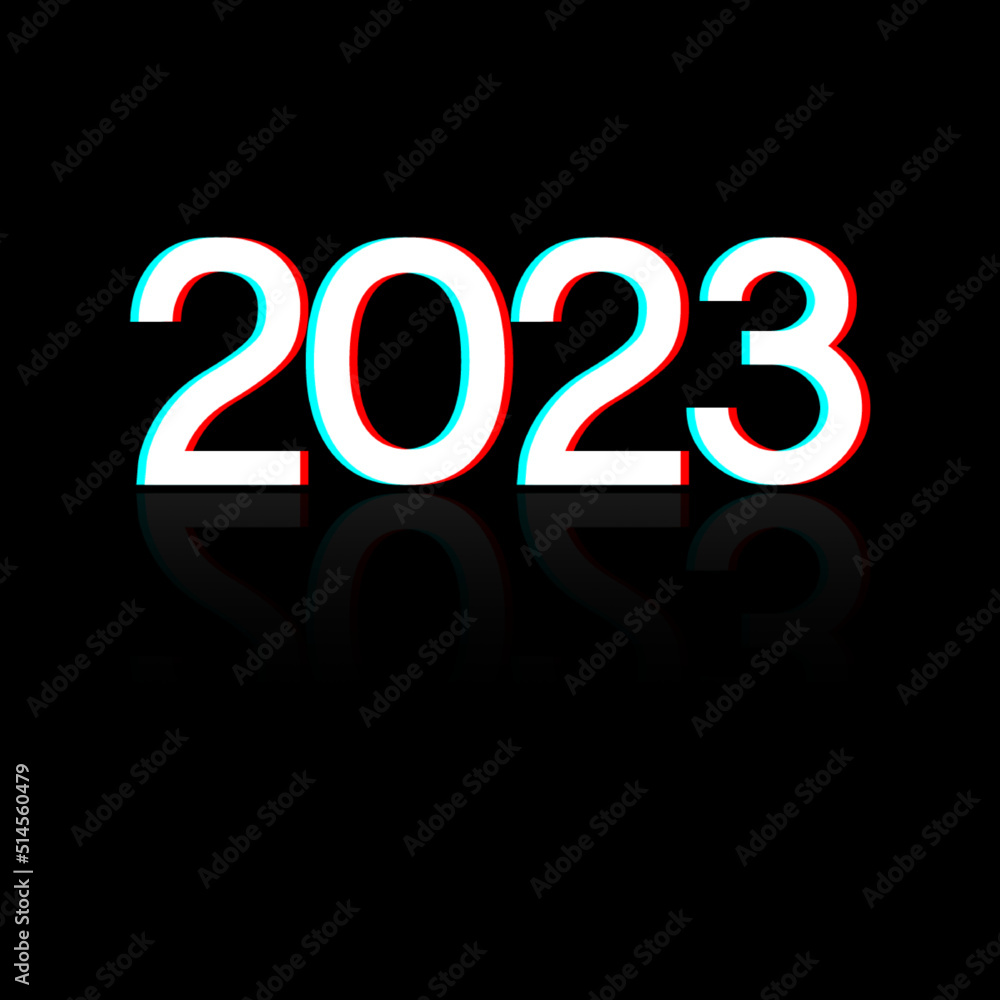 2023 Text Effect | Editable 3d Text Effect Styles 2023 Text Black ...