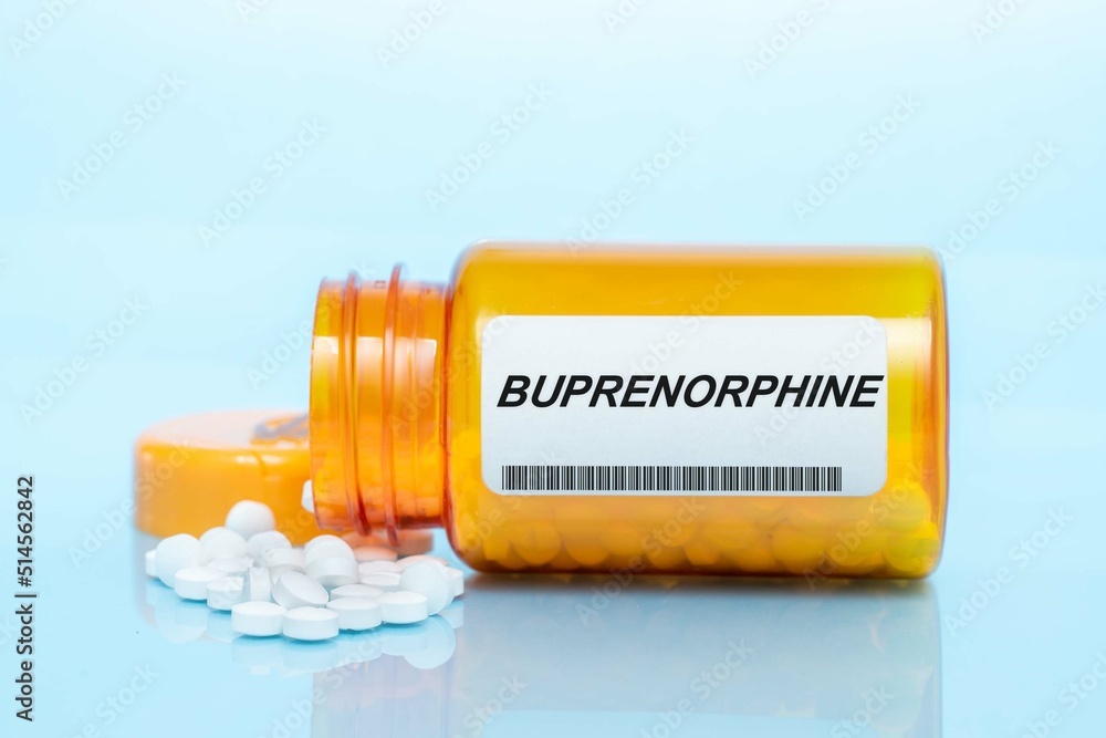 Buprenorphine Drug In Prescription Medication Pills Bottle Stock Photo ...